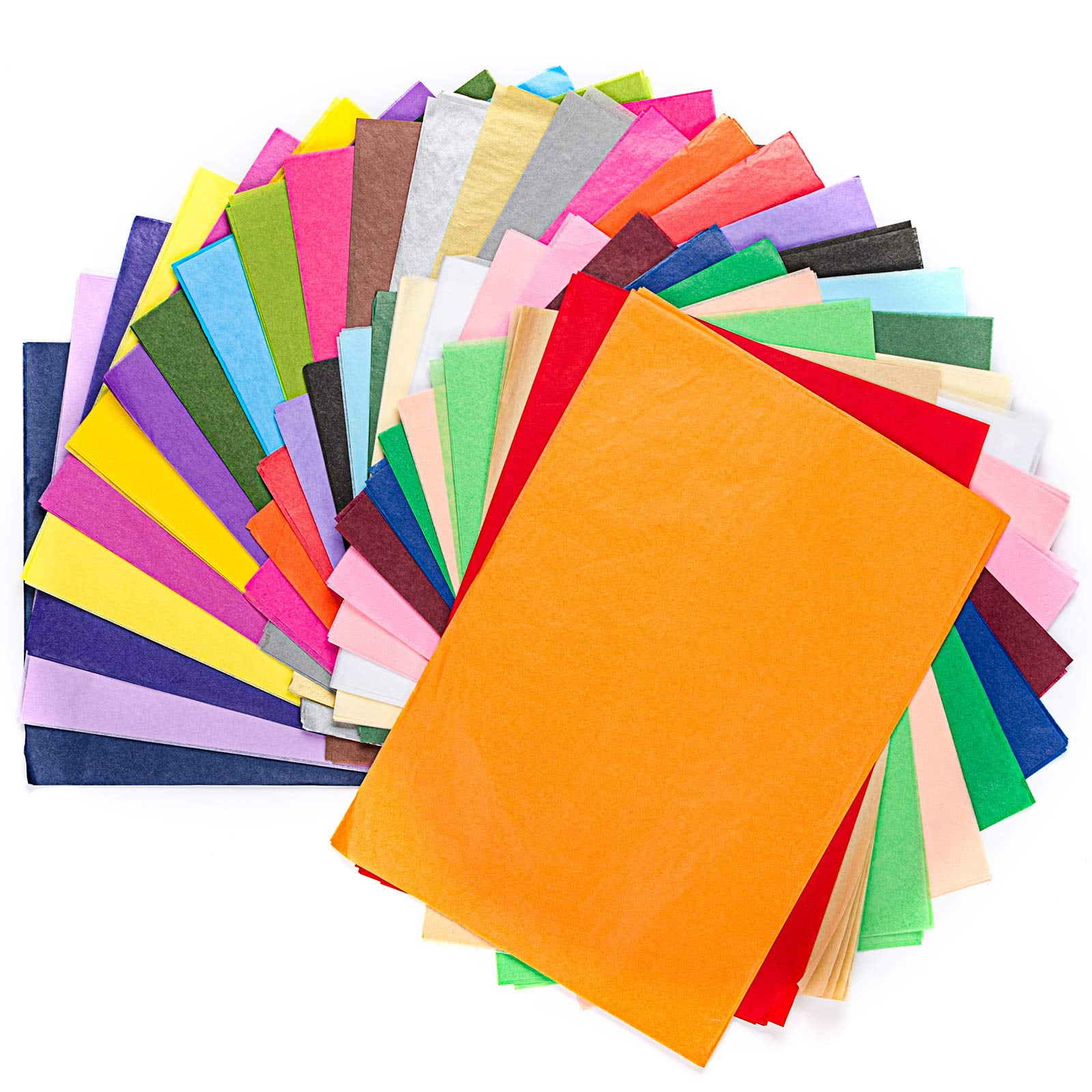 Exquiss 360 Sheets A4 Sizes Tissue Paper Bulk 8.3x11.7" 36 Colors for Tissue Paper Craft Art Pom ...