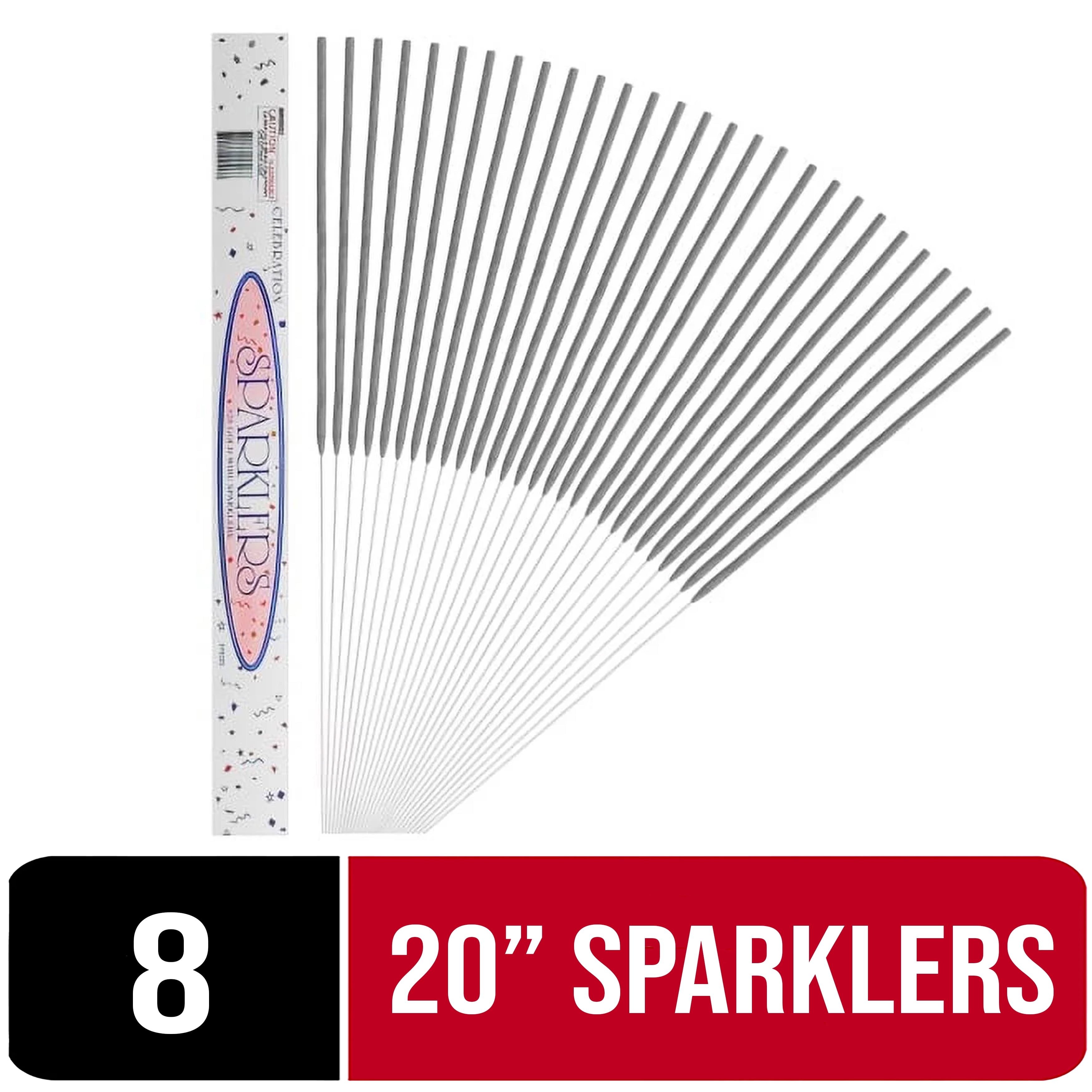 "Exquisite Gold 20"" Wedding & Party Sparklers - Pack of 8 Sparklers ...