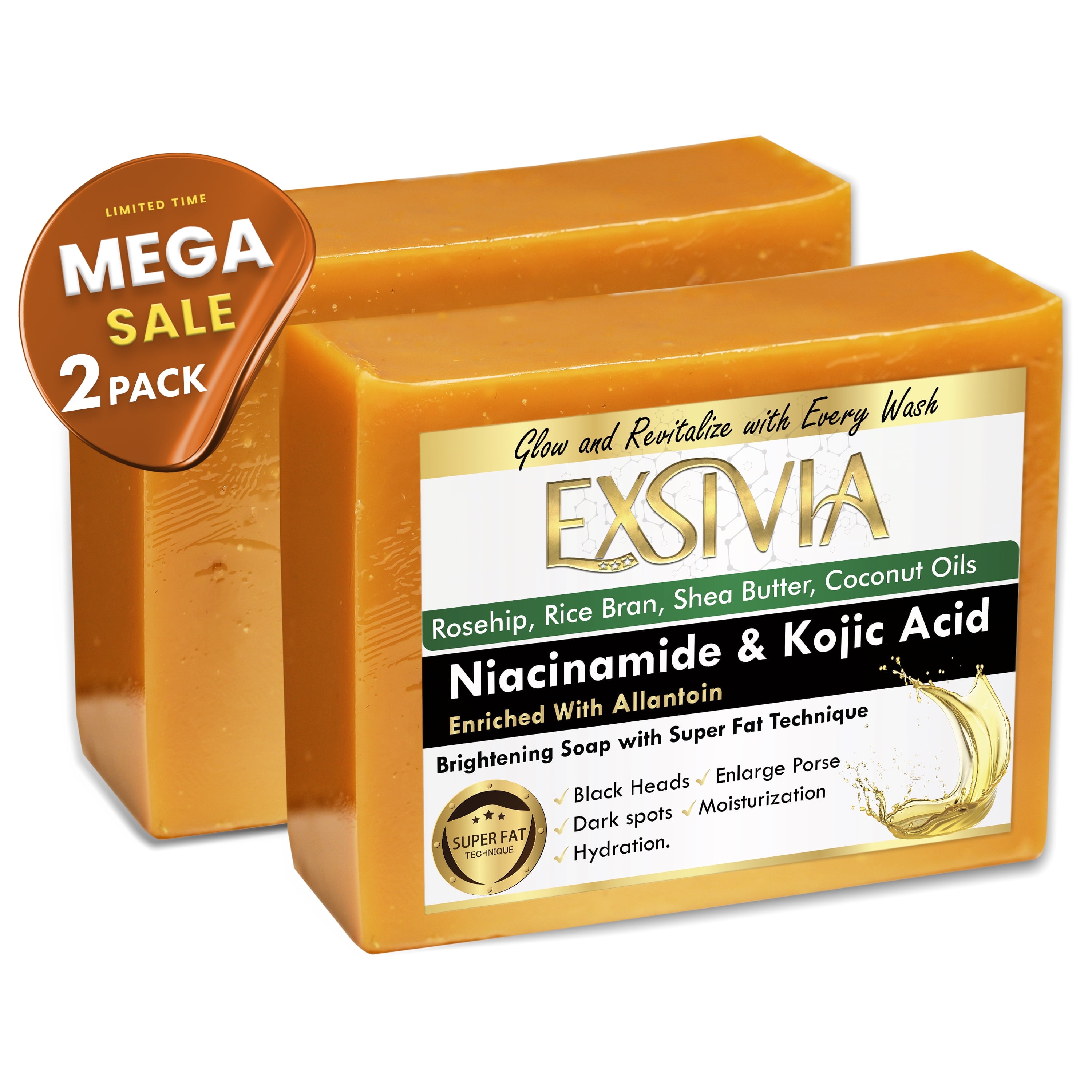 Exsivia Kojic Acid, Niacinamide & Allantoin Soap | Super Fat Technique ...