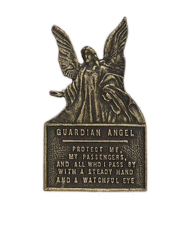 Extel Gold Pewter Guardian Angel Prayer Sun Visor Clip for Men Women ...