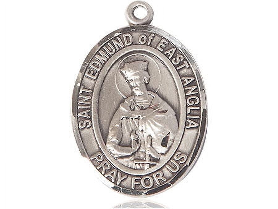 Extel Large Oval Pewter St. Edmund Of East Anglia Medal, Made in USA ...