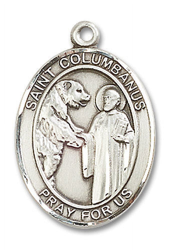 Extel Large Oval Sterling Silver St. Columbanus Medal, Made in USA ...