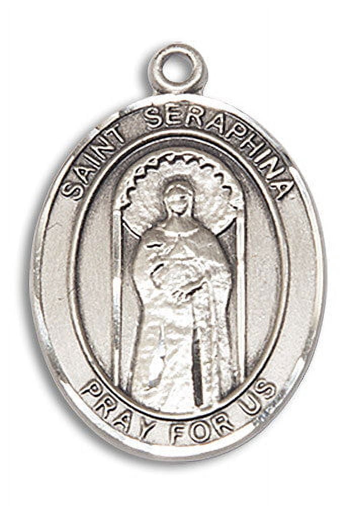 Extel Large Oval Sterling Silver St. Seraphina Medal, Made in USA ...