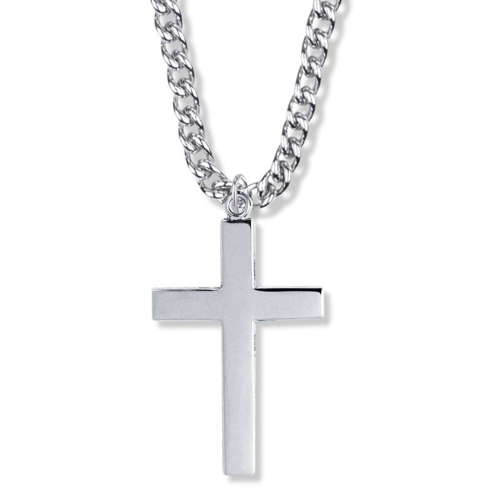 Extel Large Sterling Silver Plain Style with Our Father Prayer on Back ...