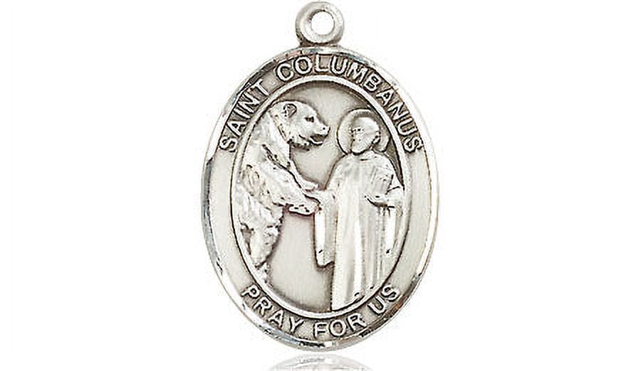 Extel Medium Oval Pewter St. Columbanus Medal, Made in USA - Walmart.com