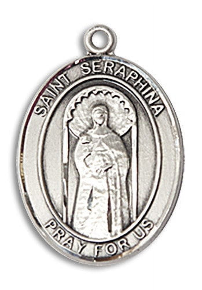 Extel Medium Oval Sterling Silver St. Seraphina Medal, Made in USA ...
