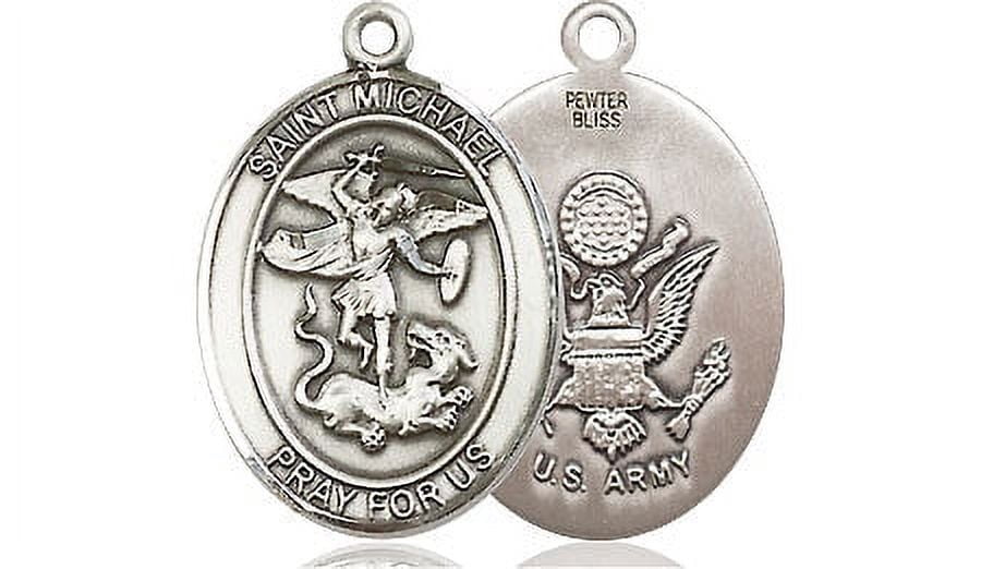 Extel Oval Medium Pewter St Michael Army Medal, Made in USA - Walmart ...