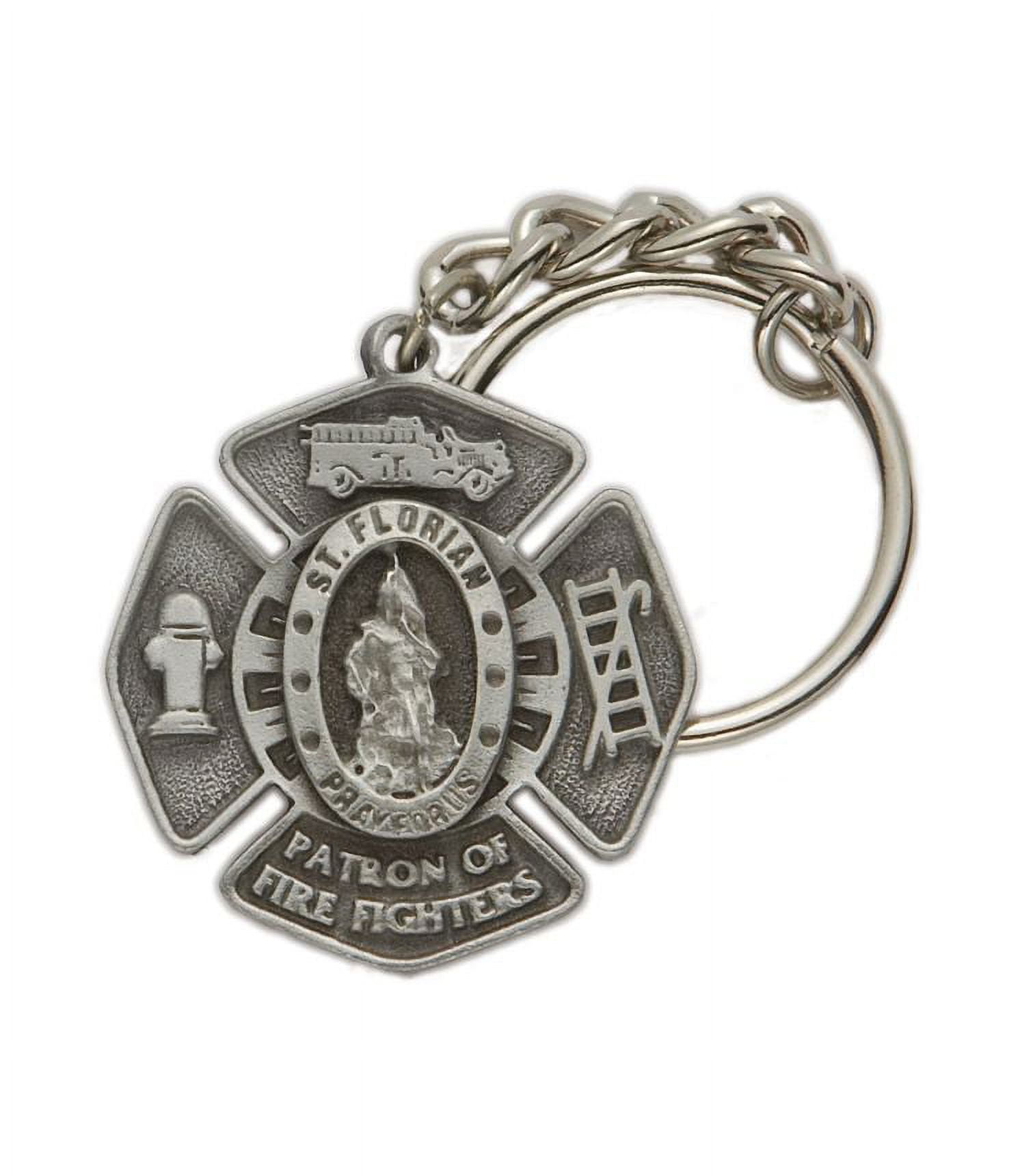 Extel Pewter St. Florian, Patron Saint of Fire Fighters Maltese Cross ...