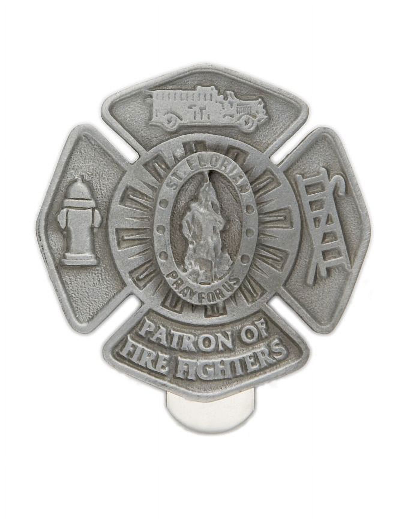 Extel Pewter St. Florian, Patron Saint of Fire Fighters Maltese Cross ...