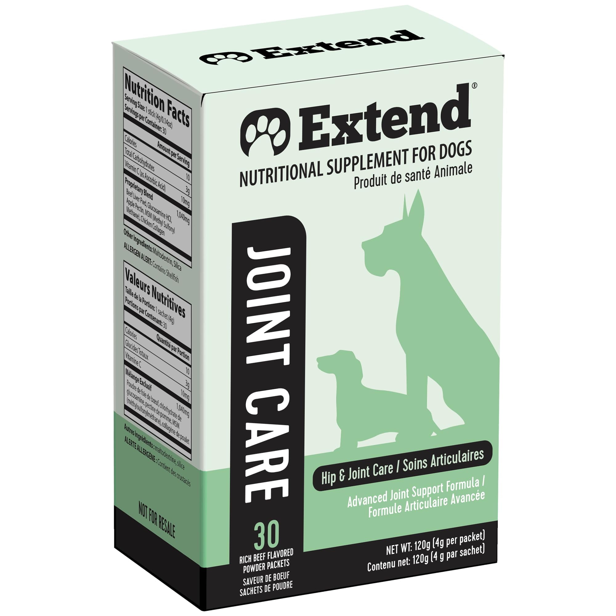 Extend Joint Care FEV6 for Dogs - Hip and Joint Supplement Powder ...