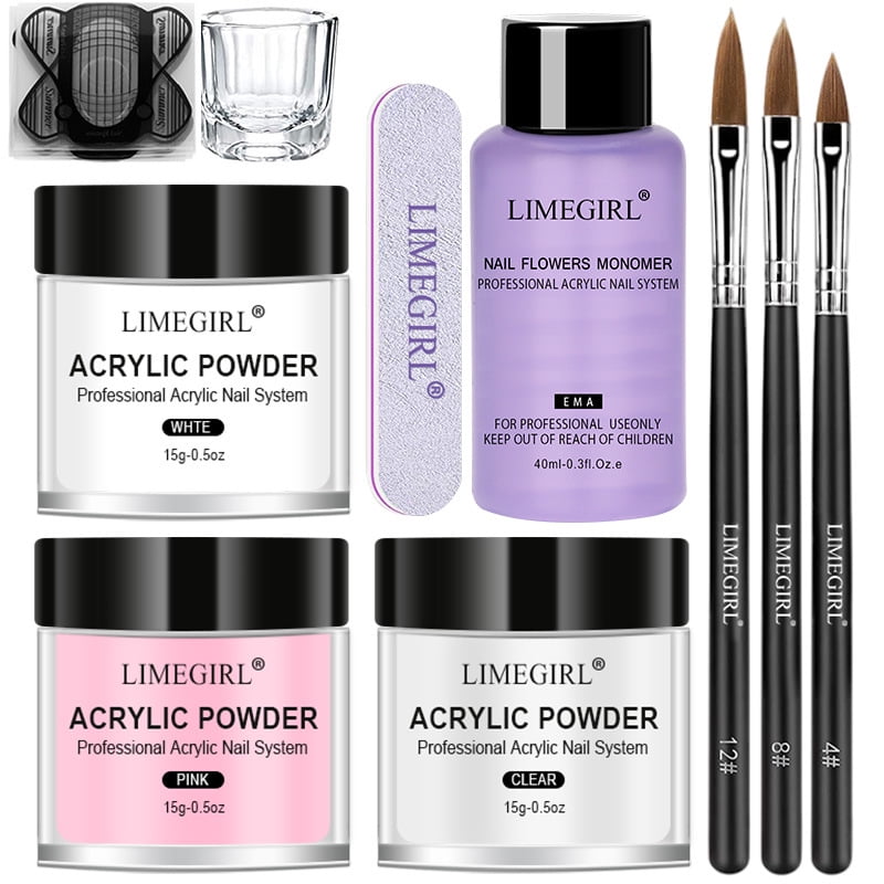 Extend Nail Art Crystal Powder Liquid Set - Walmart.com