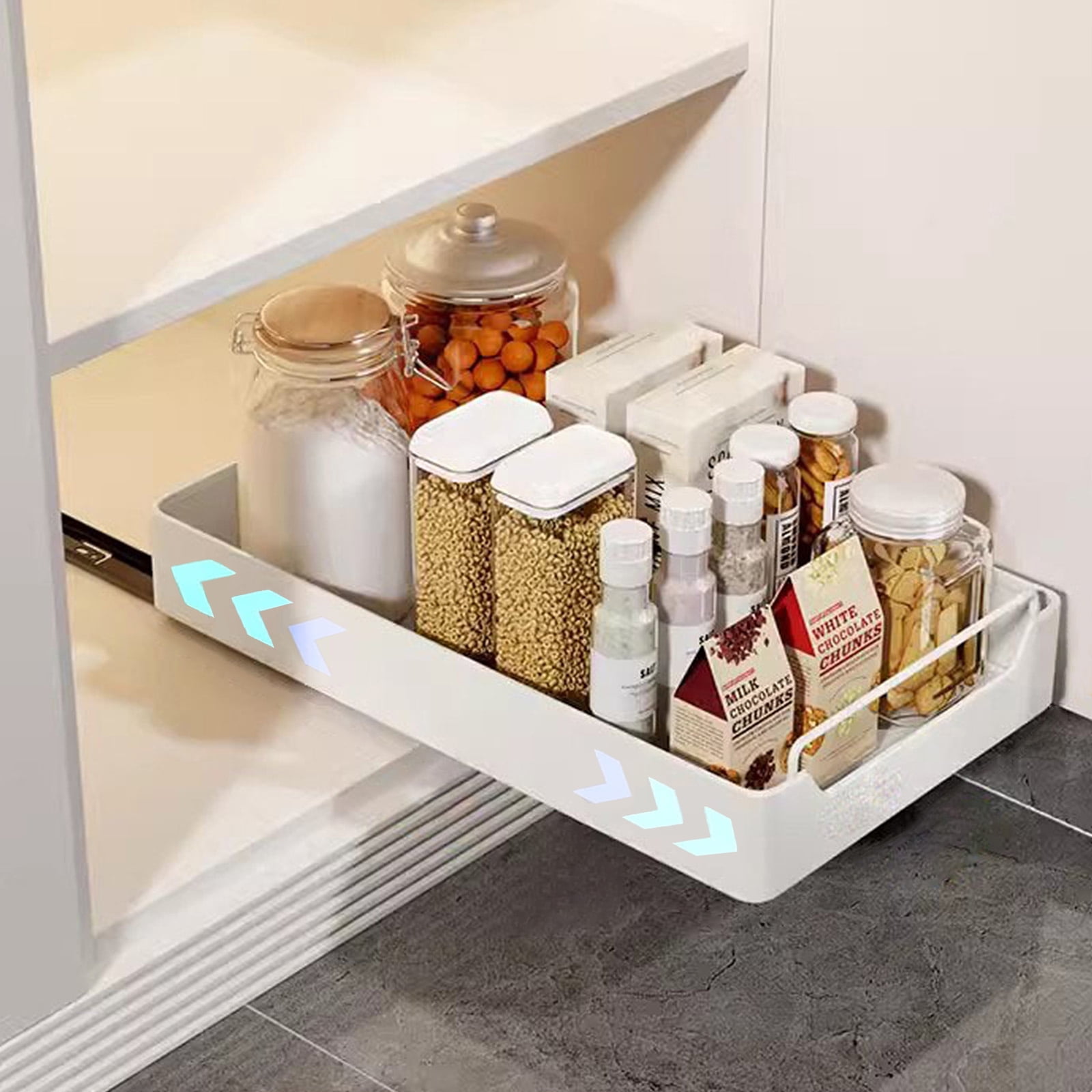 Extendable Cabinet Organizer, Slide-Out Drawer, Pull-Out Condiment ...