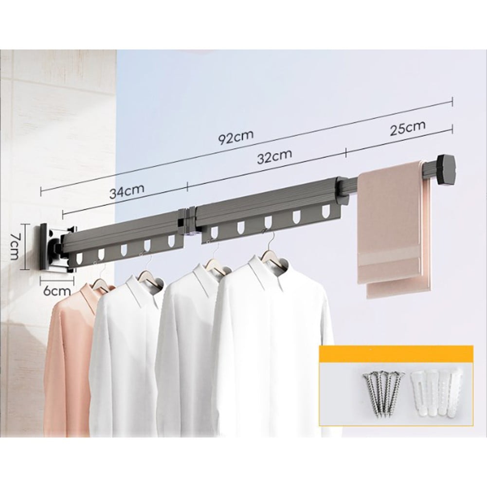 Extendable Clothes Hanger Indoor Retractable Cloth Drying Rack Space ...