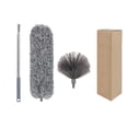 Extendable Cobweb Duster Set with Telescopic Handle Microfiber and ...