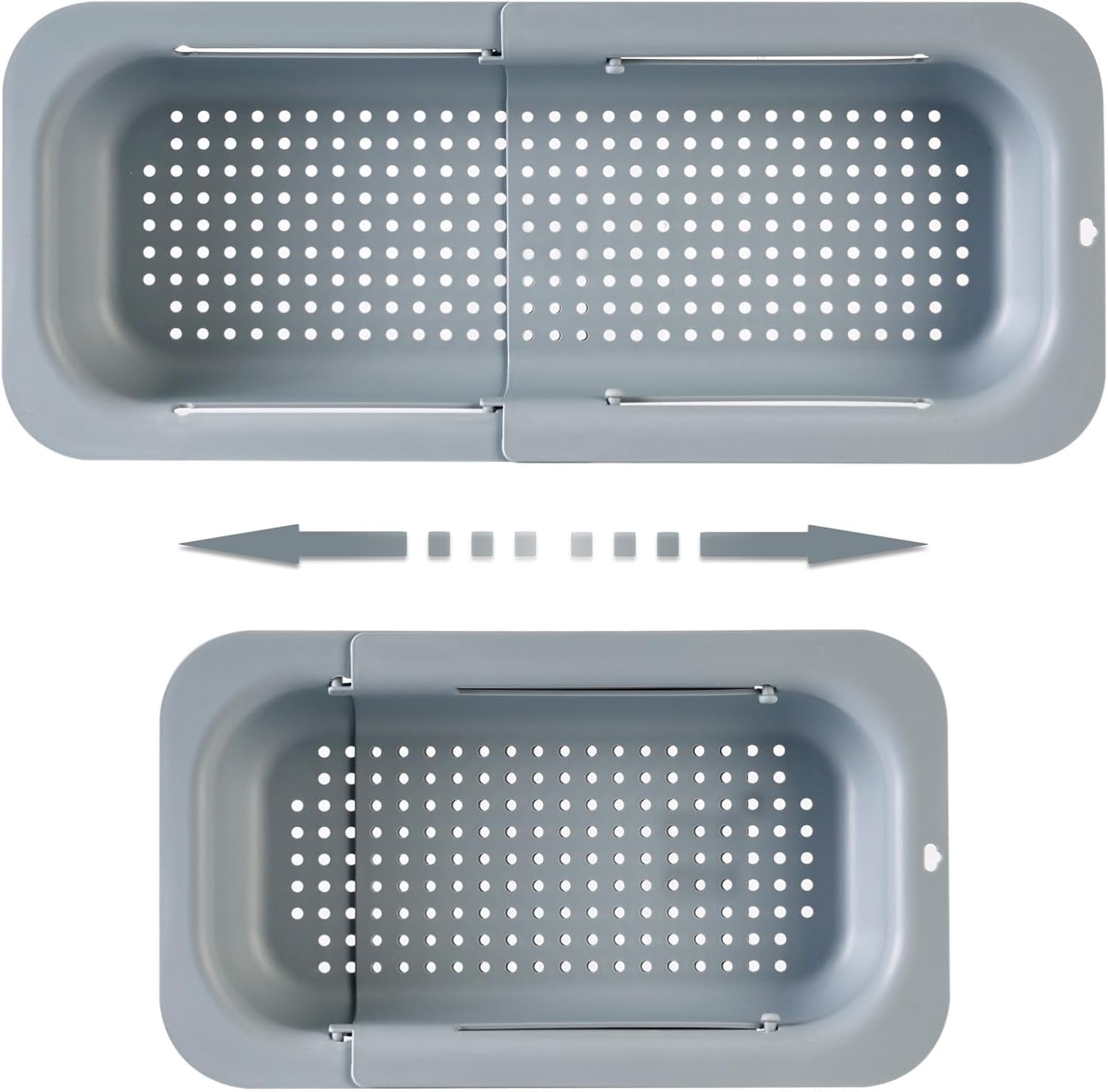 Extendable Colander Strainer Over the Sink Wash Vegetables and Fruits ...