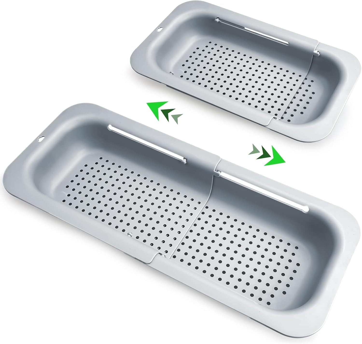 Extendable Colander Strainer Over the Sink, Retractable Kitchen Sink ...