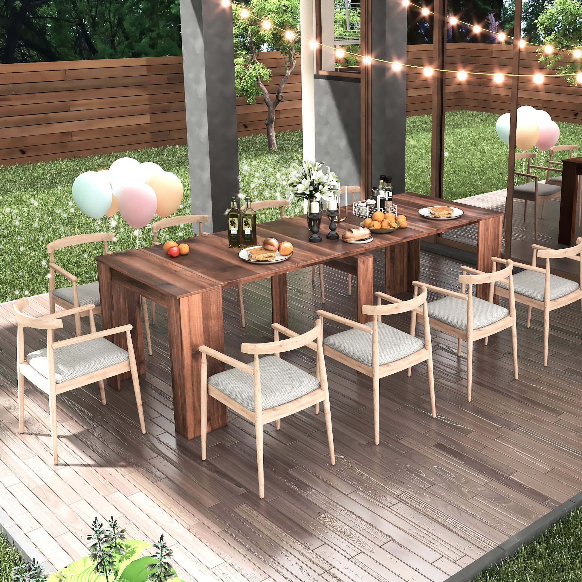 Extendable Console Table Up To 118.50in, Crafting, Space Saving ...