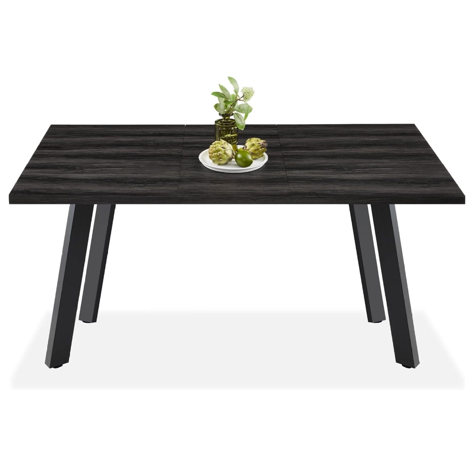 Extendable Dining Table 47 to 63in Modern Large Expanding Kitchen Table ...