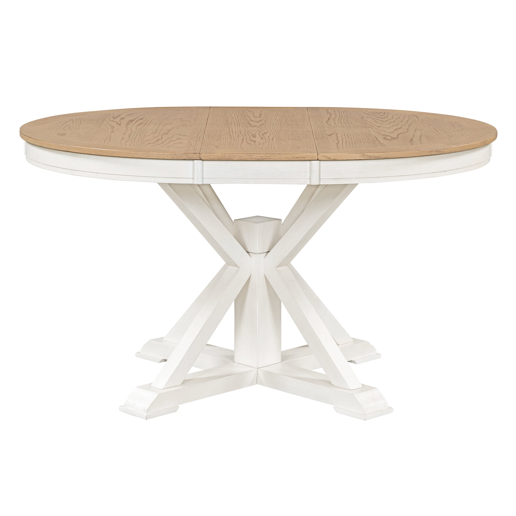 Extendable Dining Table, Retro Flair With 12" Leaf, 42" To 54 ...
