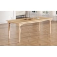Extendable Dining Table with Removable Leaf, 82.7 Inch Vintage Wood ...
