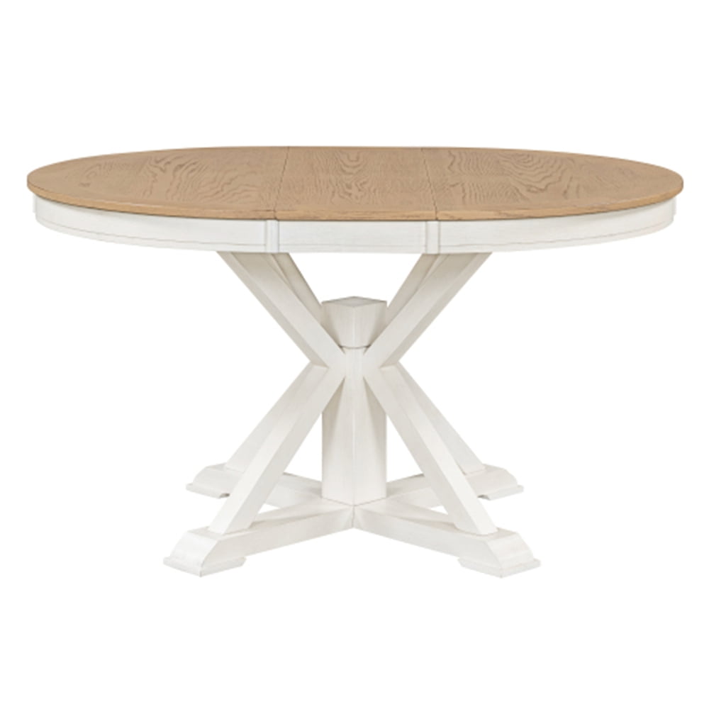 Extendable Dining Table with a 12" Leaf for Dining Room and Living Room ...