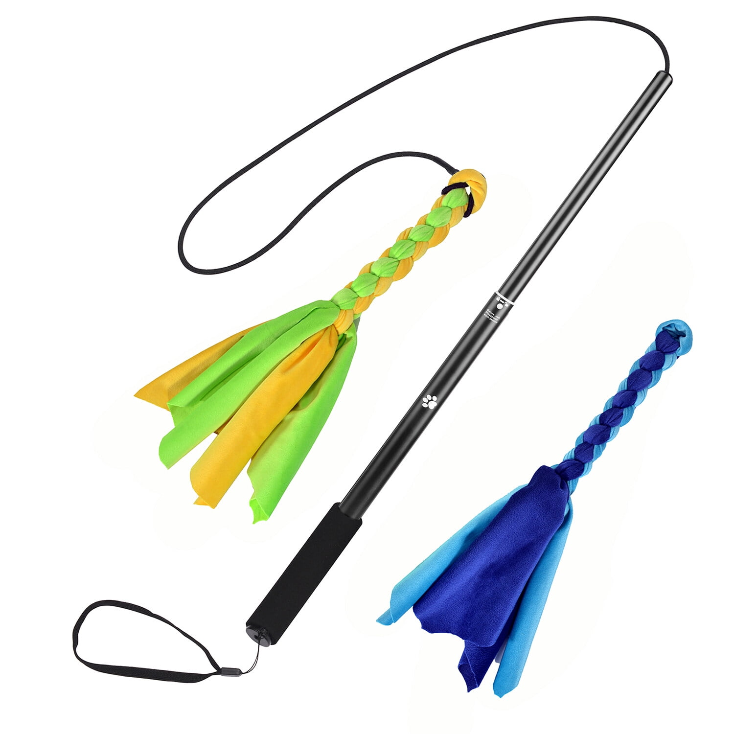 Extendable Dog Puppy Teaser Pole Wand Flexible Durable Practical Dog ...