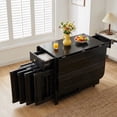 Extendable Drop Leaf Folding Dining Table Space Saving Living Room ...