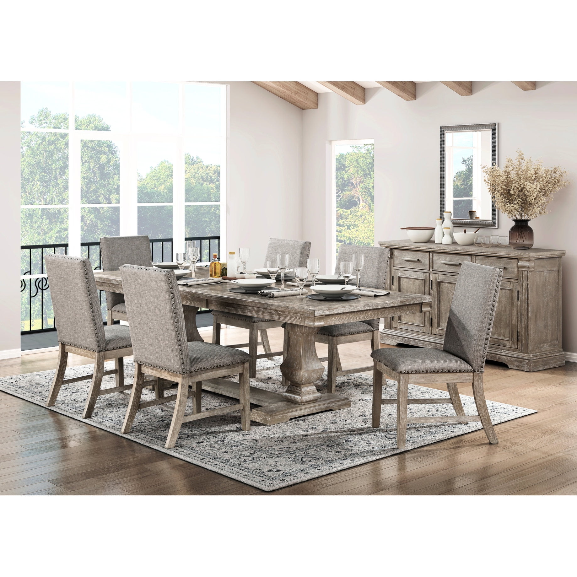 Extendable Drop Leaf + Oak Veneer Construction - Dining Room Use, Seats ...
