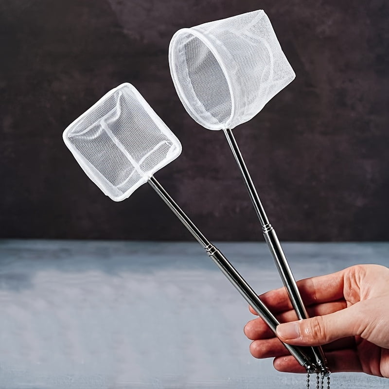 [Extendable Durable Fish Net Catching] Durable Stainless Steel Aquarium ...