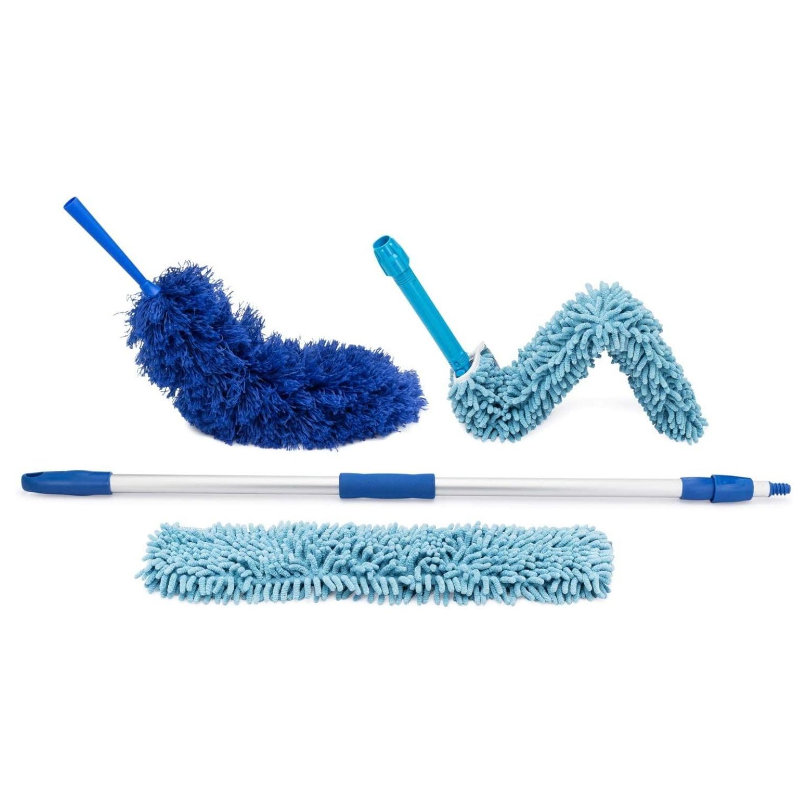 Extendable Duster - Microfiber Duster Kit: Ceiling, Fans, Baseboards ...