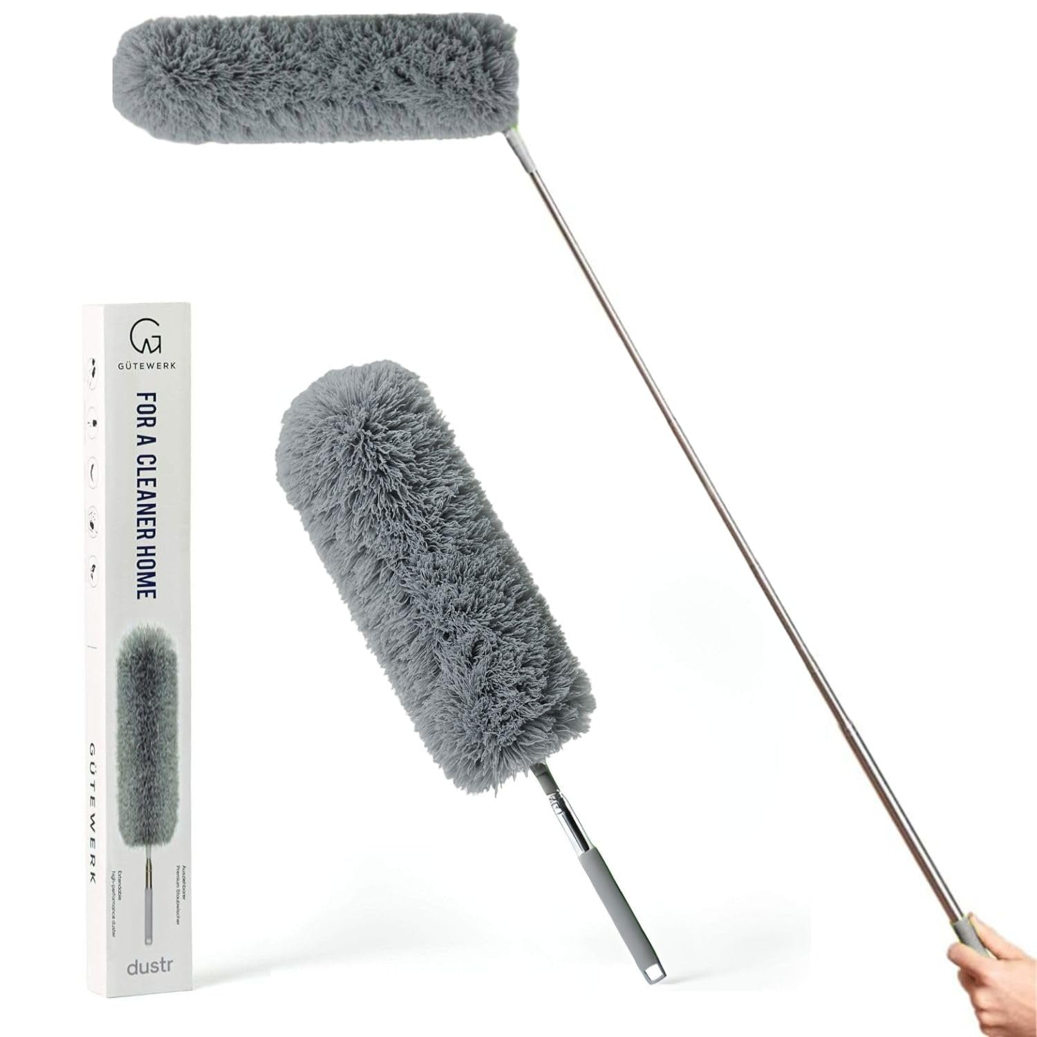 Extendable Feather Duster, Microfiber Duster, Ceiling Fan Duster ...