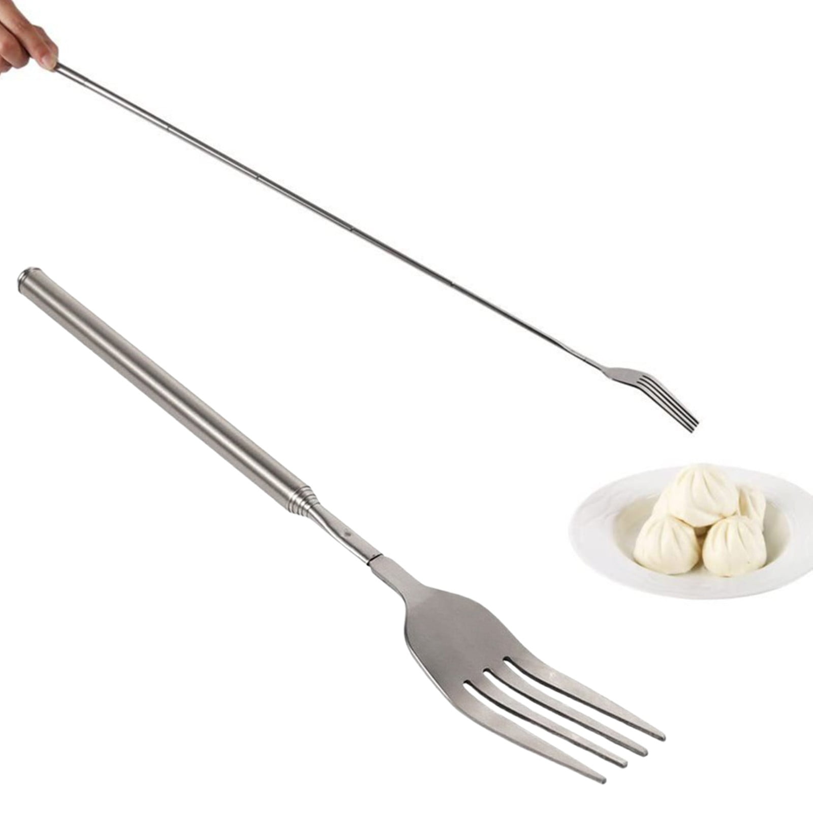 Extendable Fork, 9 to 25 Inch Extra Long Fork, Long Handle Fork ...