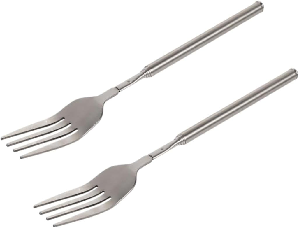 Extendable Fork - Telescoping Fork, 8.7-25.4 Inch Extending Dinner ...