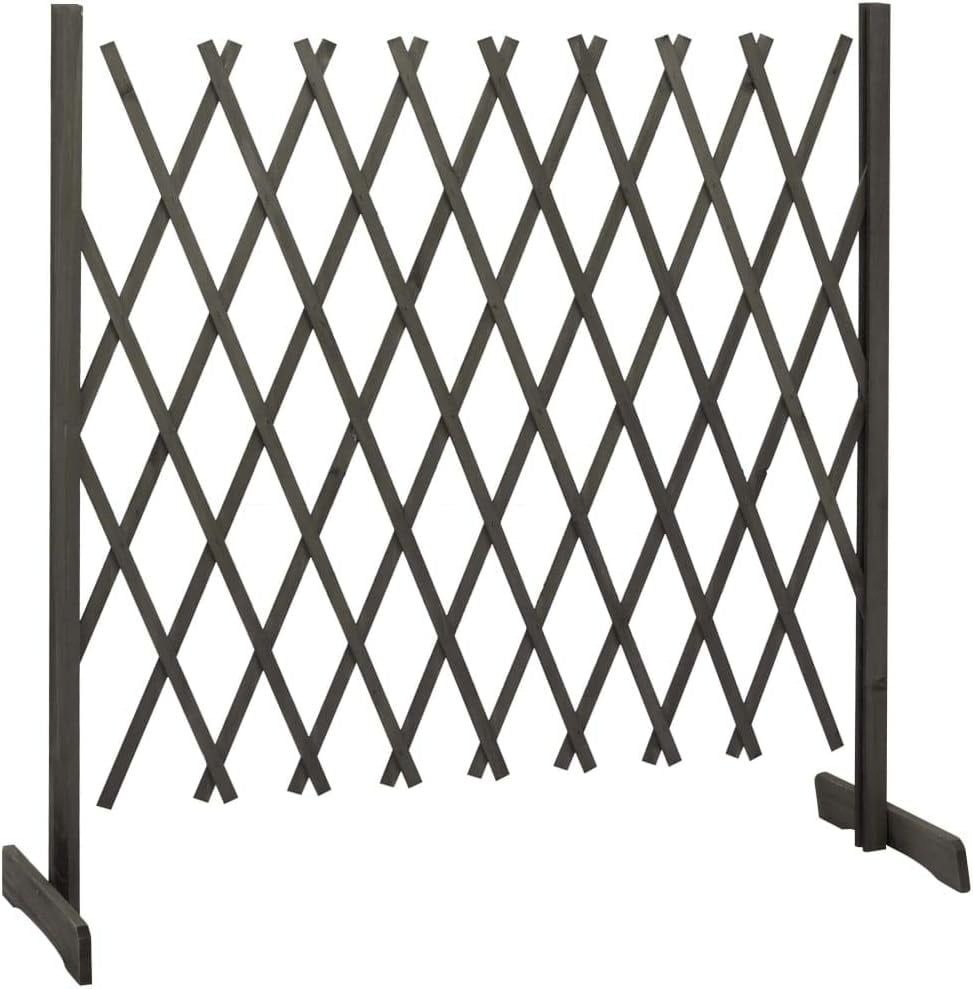 Extendable Garden Trellis Fence | Decorative Expandable Wood Patio ...