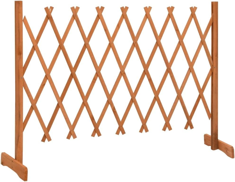 Extendable Garden Trellis Fence | Decorative Expandable Wood Patio ...