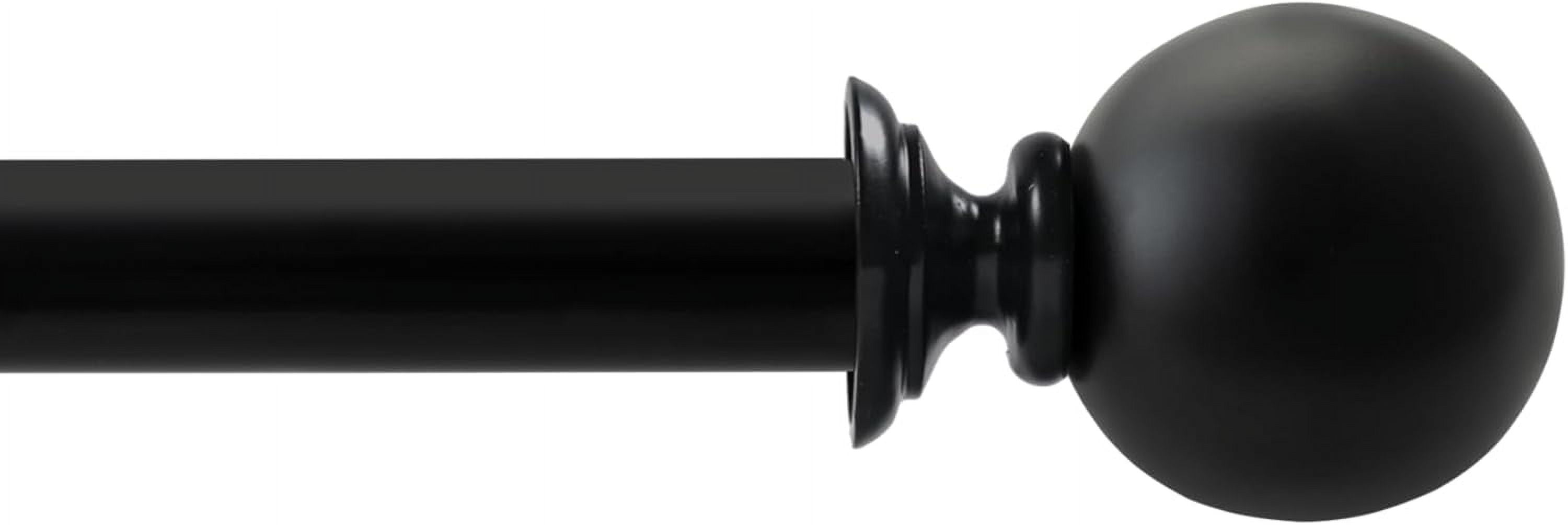 Extendable Heavy Duty Iron Curtain Rod for Windows, 18 To 44 Inch, 3/4 ...