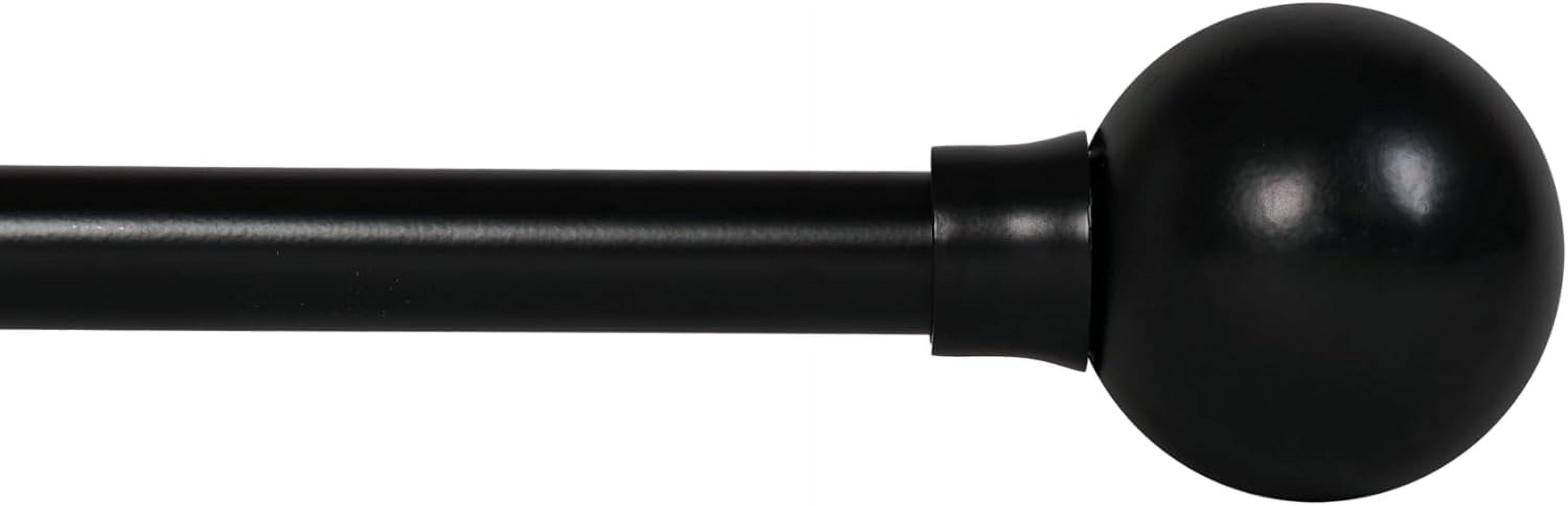 Extendable Heavy Duty Iron Curtain Rod for Windows, 44 To 120 Inch ...