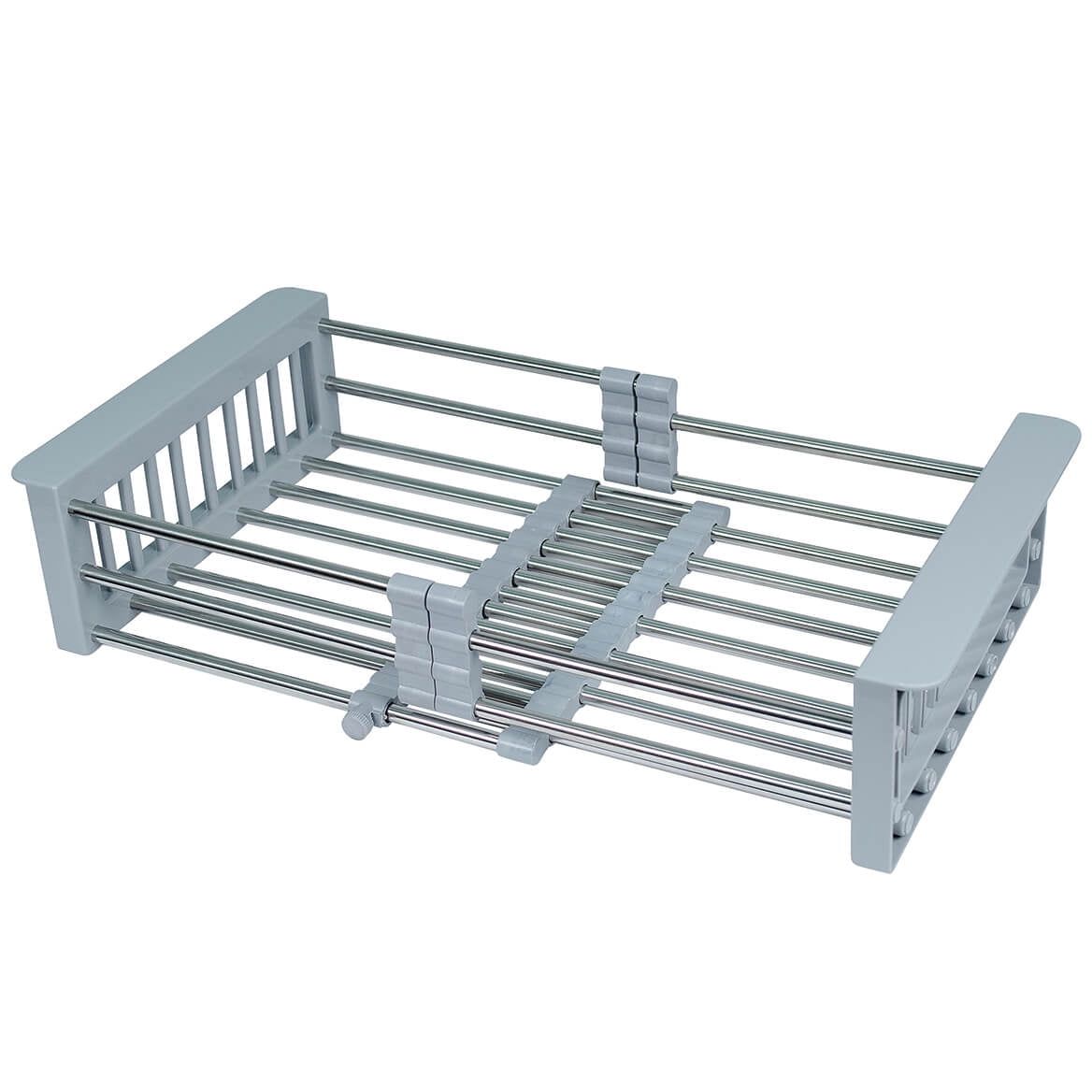 Extendable In-Sink Dish Rack, Crafted with Stainless Steel/Plastic ...