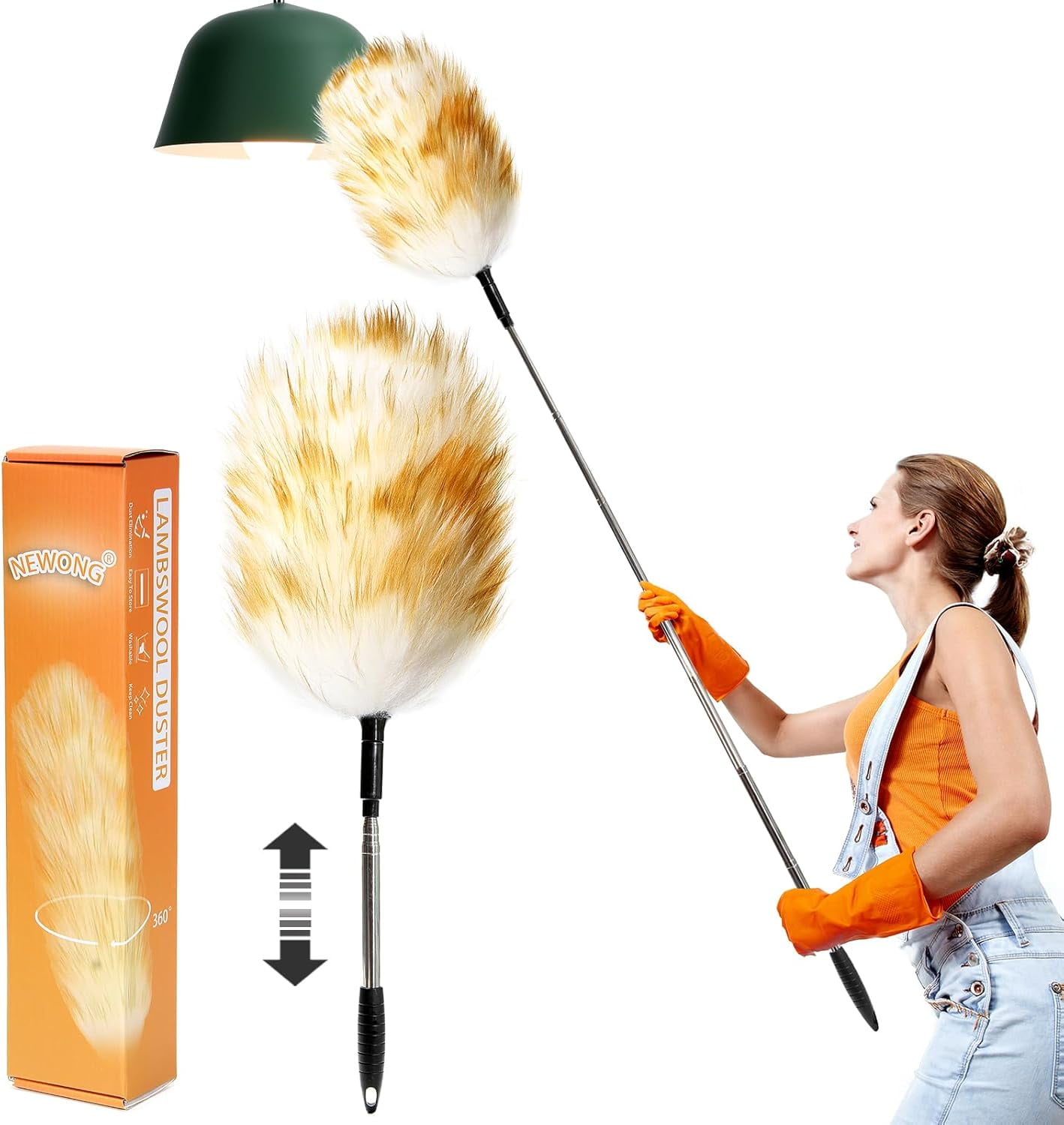 Extendable Lambswool Duster 30-55inch with Aluminium Alloy Handle ...