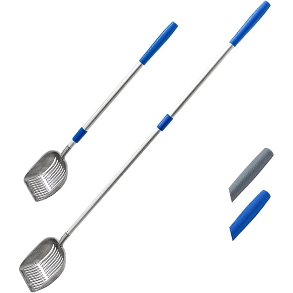 Extendable Litter Scoop, Extra Long Handle, Simple Adjustable to ...