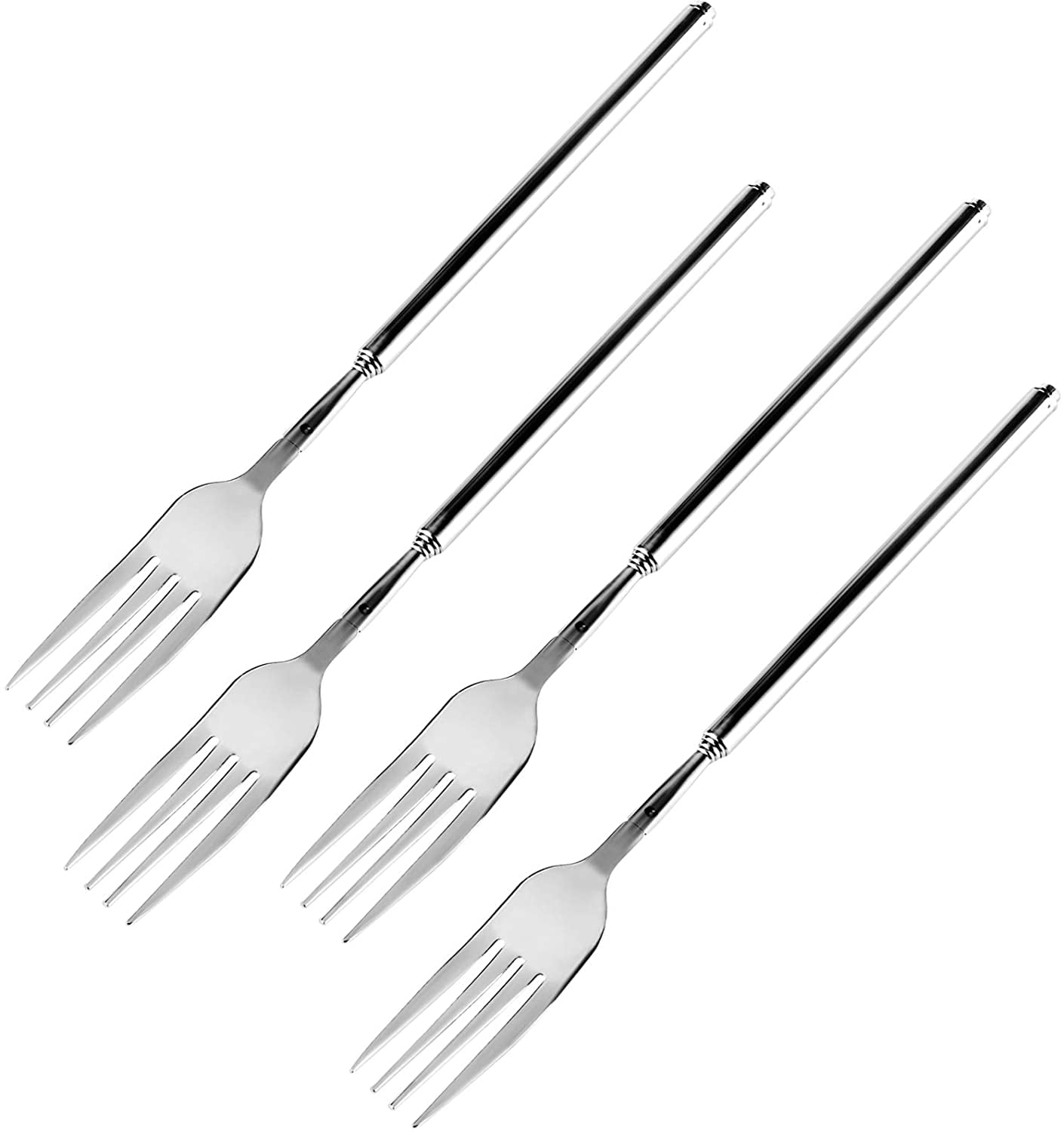 Extendable Long Handle Telescopic Fork - Cutlery Fork For Bbq, Dinners ...
