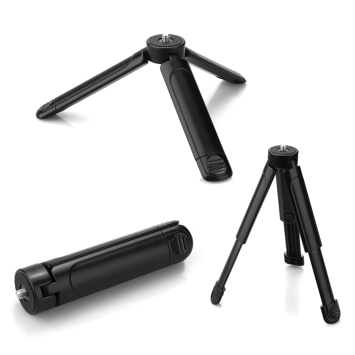 Extendable Mini Tripod Stand with 1/4" Screw Mount - Portable Desktop ...