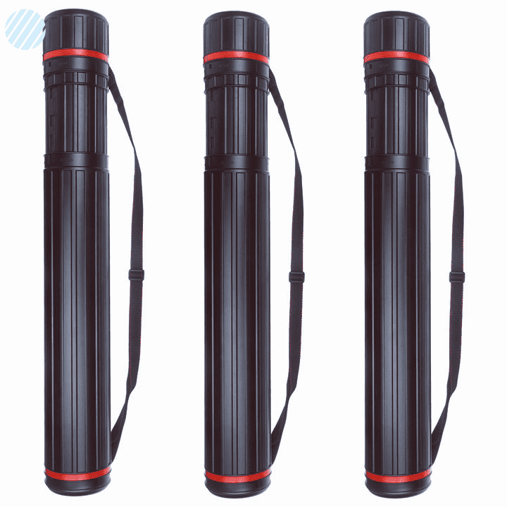 Extendable Poster Tube, 30"-53", 5" Diameter, Black Telescoping ...