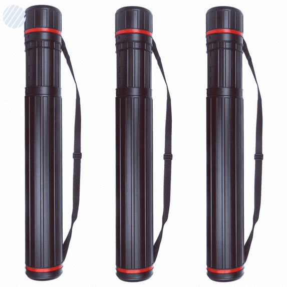 Extendable Poster Tube, 30"-53", 5" Diameter, Black Telescoping ...