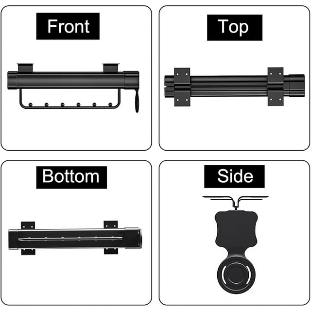 Extendable Pull Out Closet Rod, Sliding Wardrobe Closet Rod, Multi ...