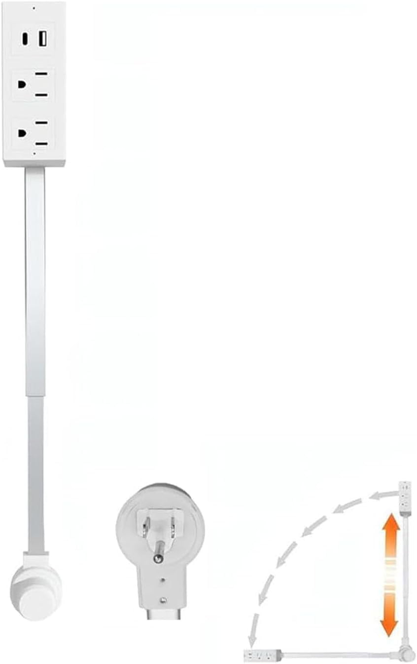 Extendable Rotating Outlet, Extendable Outlet Extends 17.5-27.5", with ...