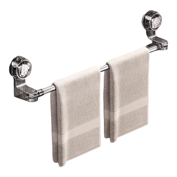 Extendable Shower Towel Rack with Strong Suction Cups Space Saving ...