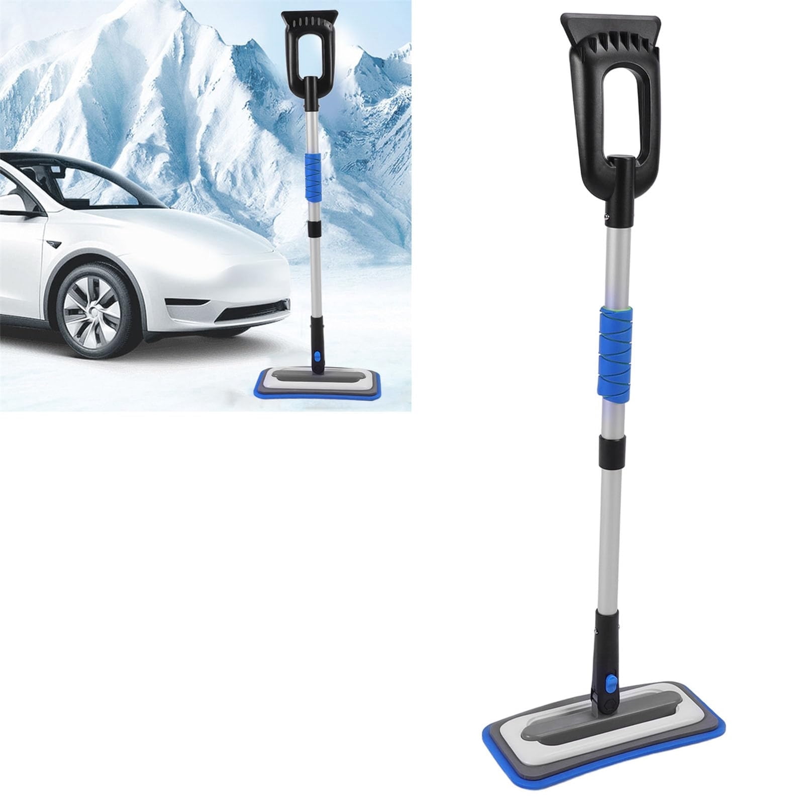 Extendable Snow Brush for Car - 39.8" Detachable Snow Broom with 180 ...