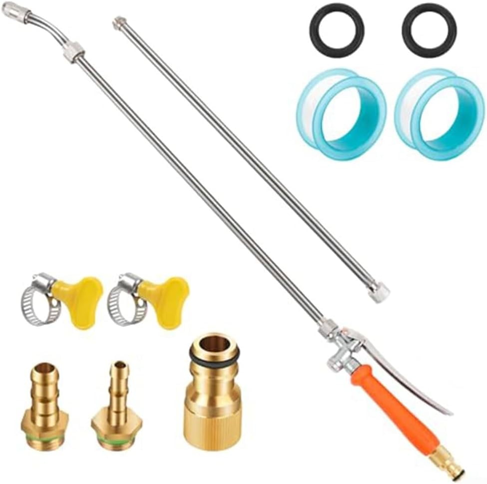 Extendable Spray Wand 44 Inch Stainless Steel Spray Rod with Brass Barb ...