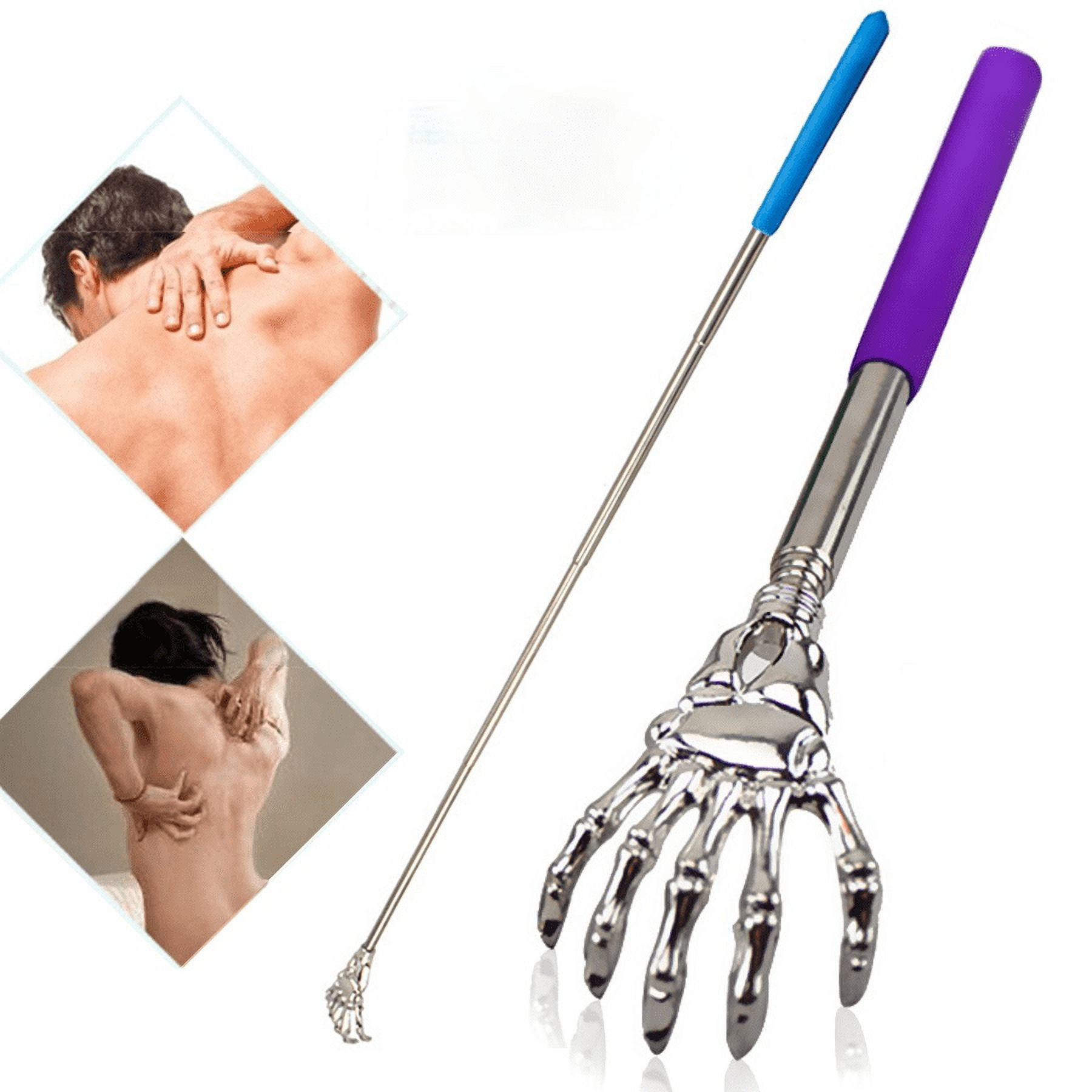 Extendable Stainless Steel Claw Massager Telescoping Back Scratcher Massager 2 Pcs
